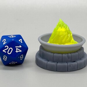 LED Brazier With Fire (fire Printed With Clear Resin) / Dungeons and ...