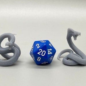 Giant Snakes (2 Sculpts) / Dnd / 5e / Pathfinder / Medium, Large, or ...