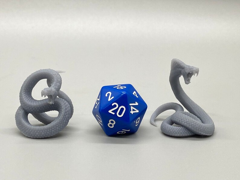 Giant Snakes 2 Sculpts / Dnd / 5e / Pathfinder / Medium - Etsy