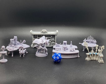 Dungeon Mimic Desk Chair Wardrobe Mini Furniture Wizards Tower 28mm ...