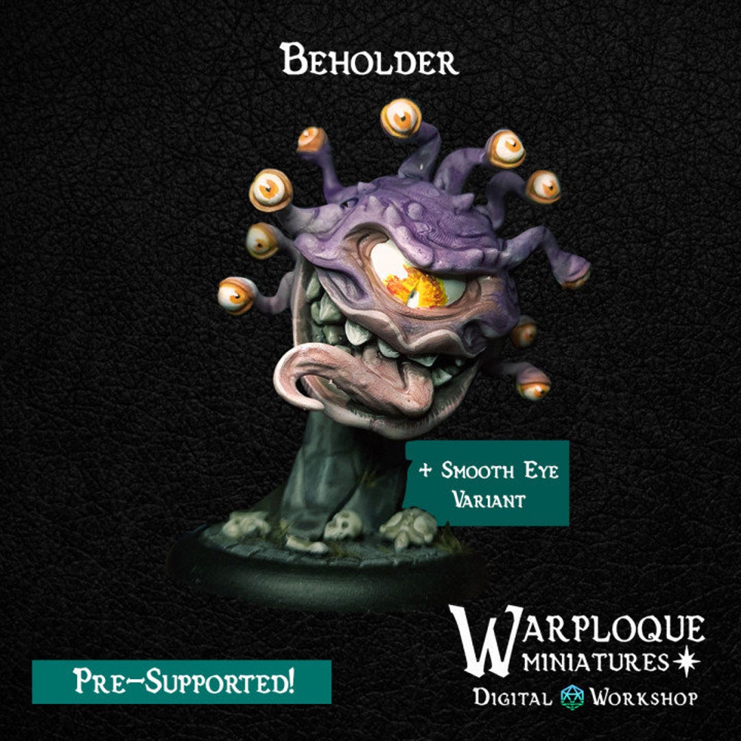 Beholder (large Aberration) / Dnd / Pathfinder / 5e / Miniature / Warp ...