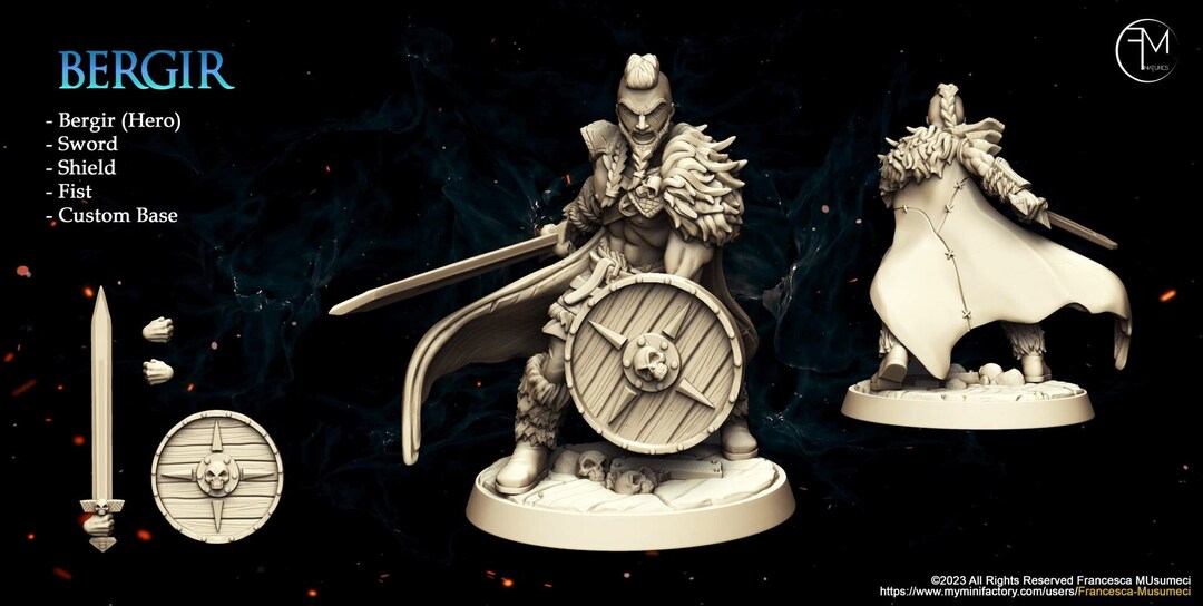 Bergir male Hero / Dnd / 5e / Pathfinder / Savage Worlds / Deadlands ...