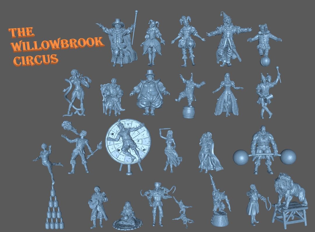 Willowbrook Circus (26 Sculpts) / Npcs / Dnd / Pathfinder / 5e / Savage ...
