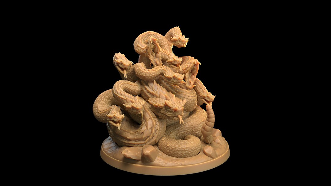 Rattler Hydra (3 Sizes) / Dnd / 5e / Pathfinder / Savage Worlds ...