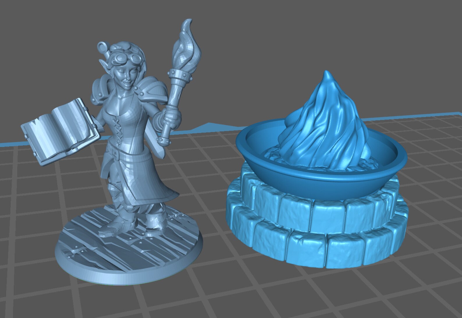 LED Brazier With Fire (fire Printed With Clear Resin) / Dungeons and ...