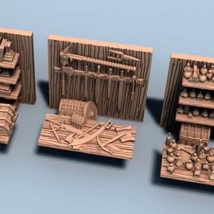 Merchant Stalls (3 Tent Styles, 6 Booth Styles) / Dungeons and Dragons ...