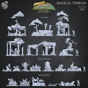 Magical Terrain (18 RESIN Pieces) / Dungeons and Dragons / Dnd ...