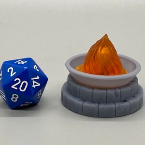 LED Brazier With Fire (fire Printed With Clear Resin) / Dungeons and ...