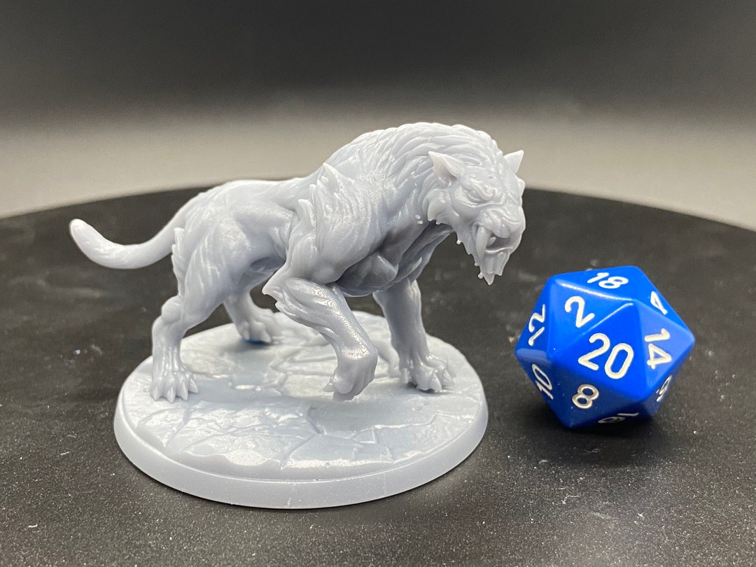 Smilodon Cats (4 Sculpts) / Sabretooth Tiger / Large Beast / Dungeons ...