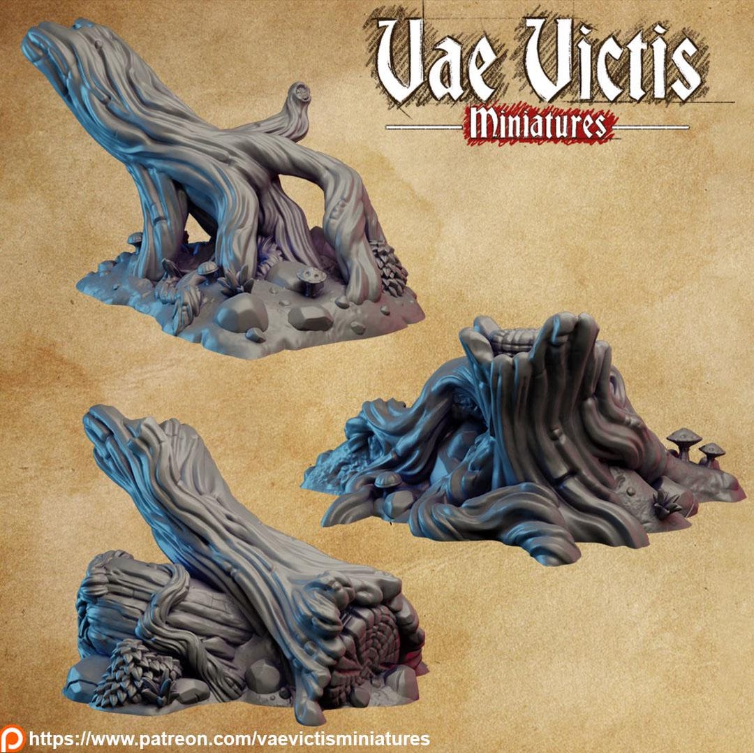 Fallen Tree Scatter in Three Sculpts / Frostgrave / Rangers of ...