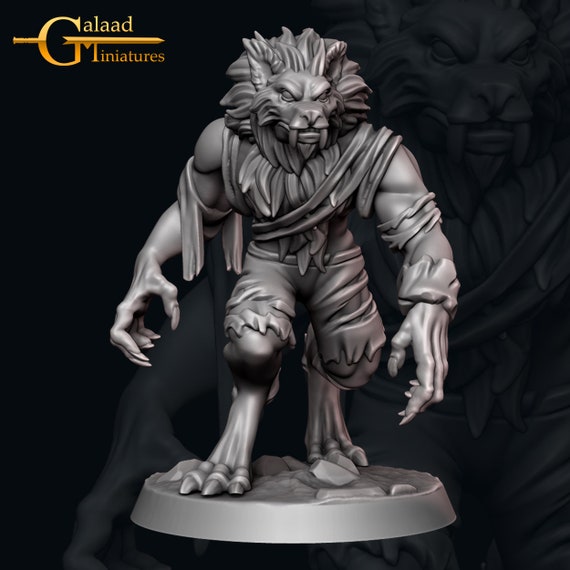 Werewolves 4 Sculpts / Dnd / Pathfinder / Warhammer Fantasy - Etsy