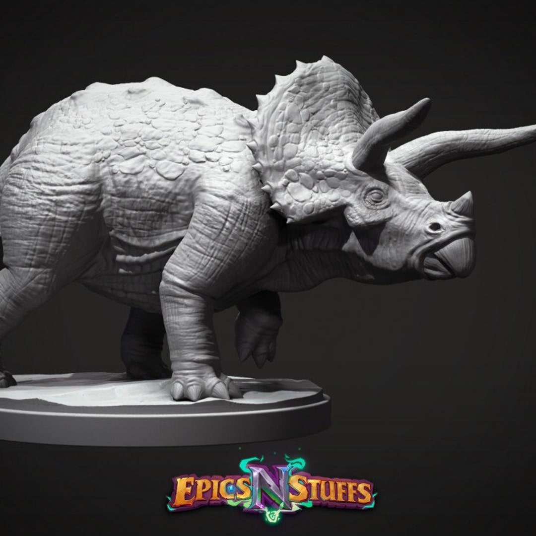 Triceratops (with or Without Base) / Dinosaur / Pathfinder / Dungeons ...
