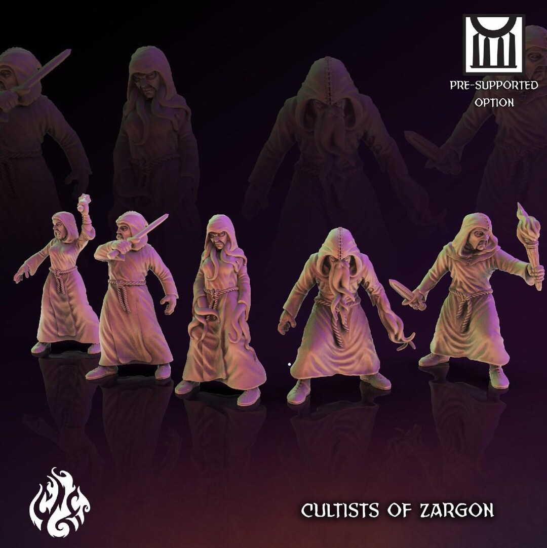 Cult of Zargon (7 Sculpts) / Dnd / 5e / Pathfinder / Savage Worlds ...