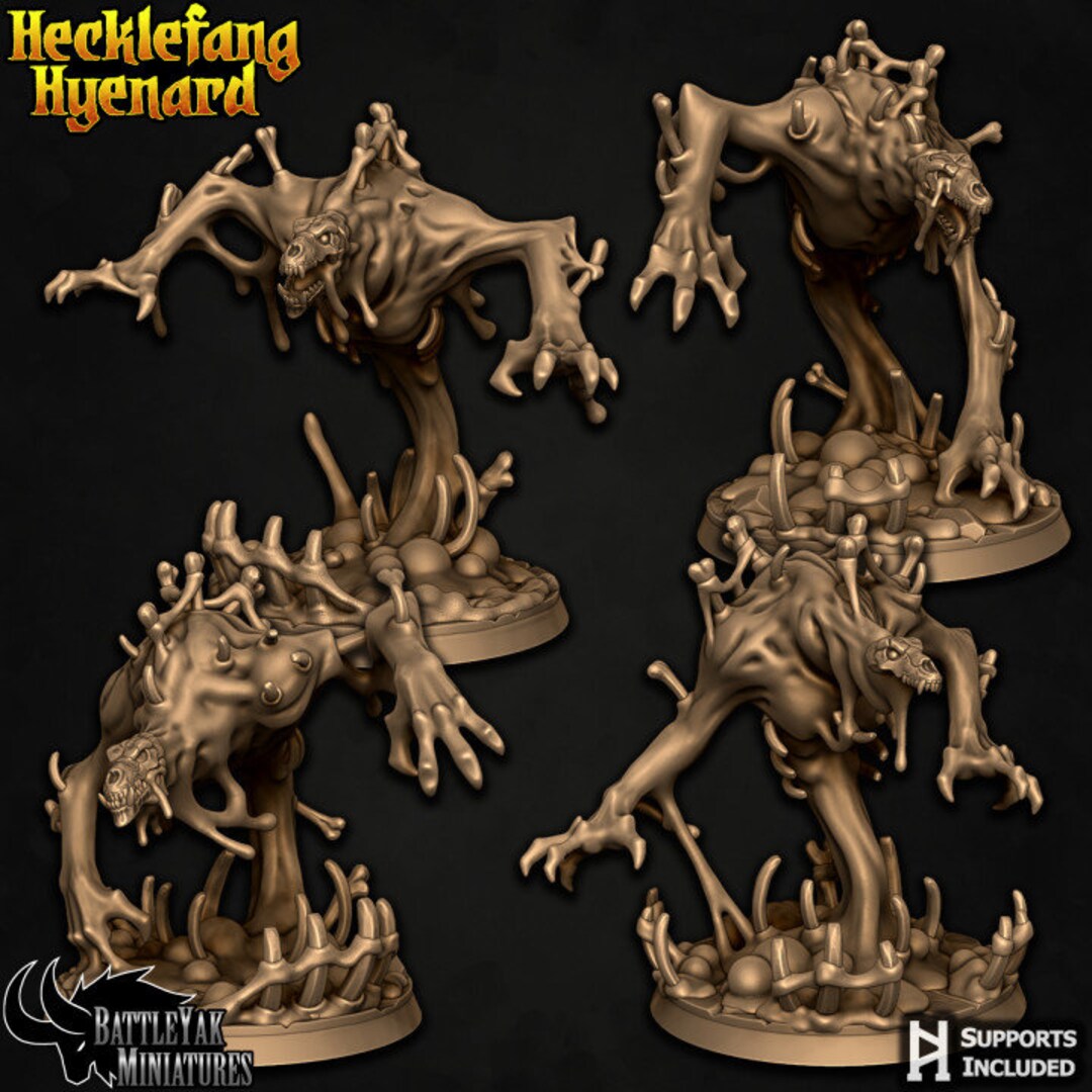 Tar Pit Elementals 4 Large Sculpts / Dungeons and Dragons / 5e ...