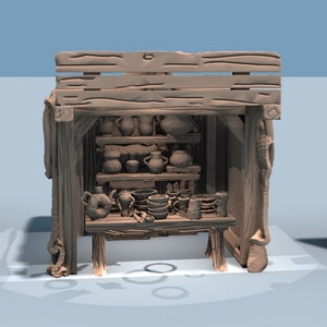 Merchant Stalls (3 Tent Styles, 6 Booth Styles) / Dungeons and Dragons ...