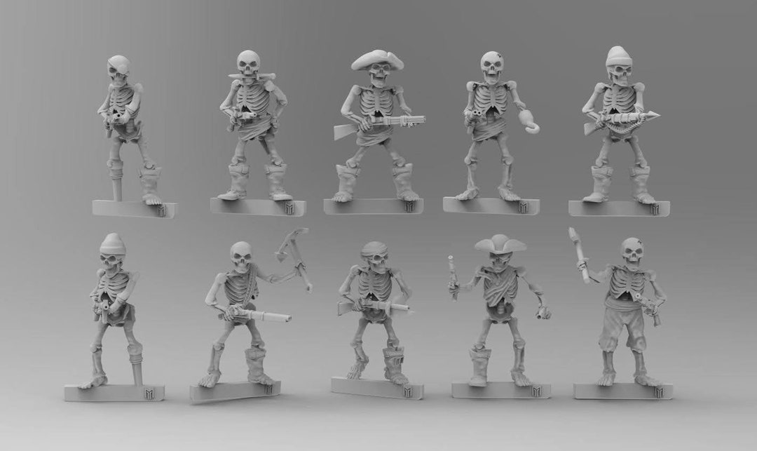 Undead Pirates (20 Sculpts) / Dnd / Pathfinder / Savage Worlds / 7th ...