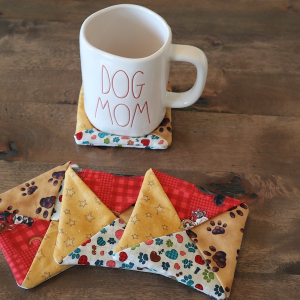 Quilted Mug Rug - Etsy