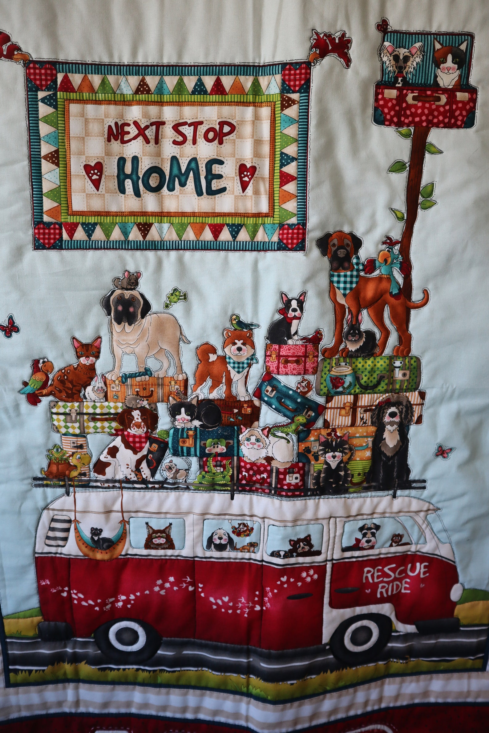 Handmade Cat Quilt wall Hanging or Throw Pawsmidwest - Etsy