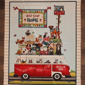 Dog & Cat Quilt Panel - Pawsmidwest - Etsy