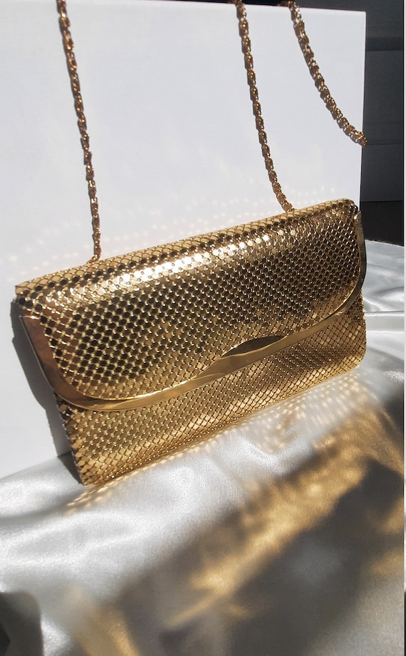 Vintage Gold Mesh Evening Bag by Warren Reed - Etsy
