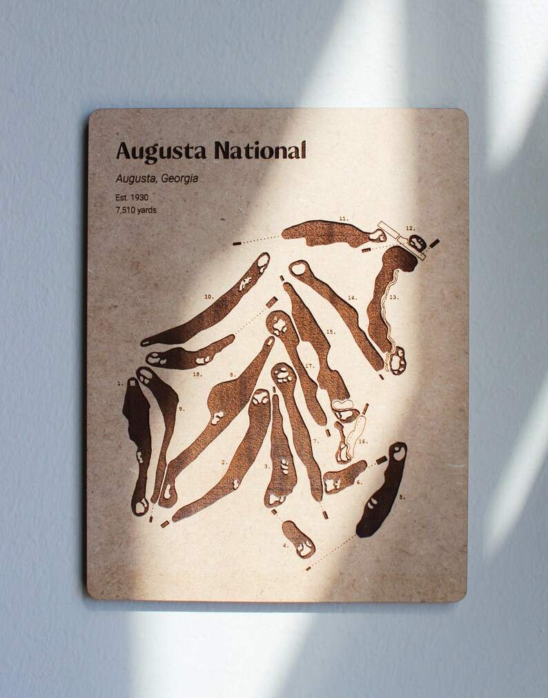 Augusta National Course Map the Masters Course Map Golf Course Maps ...