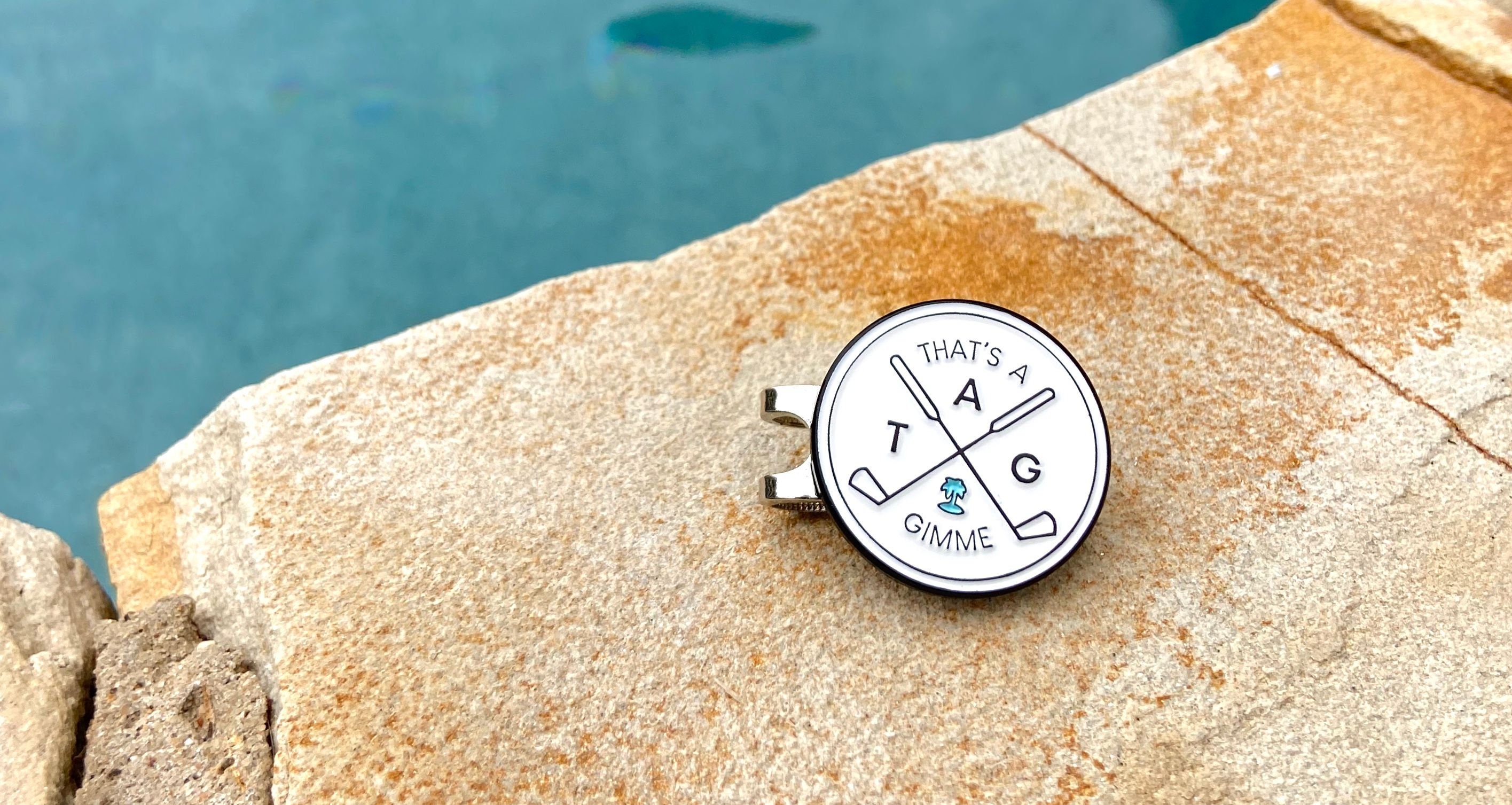 That's A Gimme™ White Golf Ball Marker, Ball Marker, Magnetic Ball ...