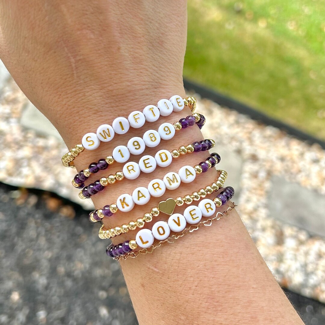 Taylor Swift Eras Tour Friendship Bracelets, Swiftie Bracelet Exchange ...
