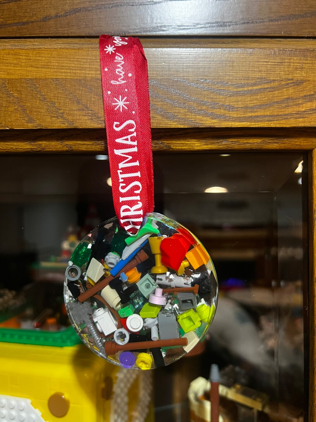 Lego and Resin Ornament - Etsy