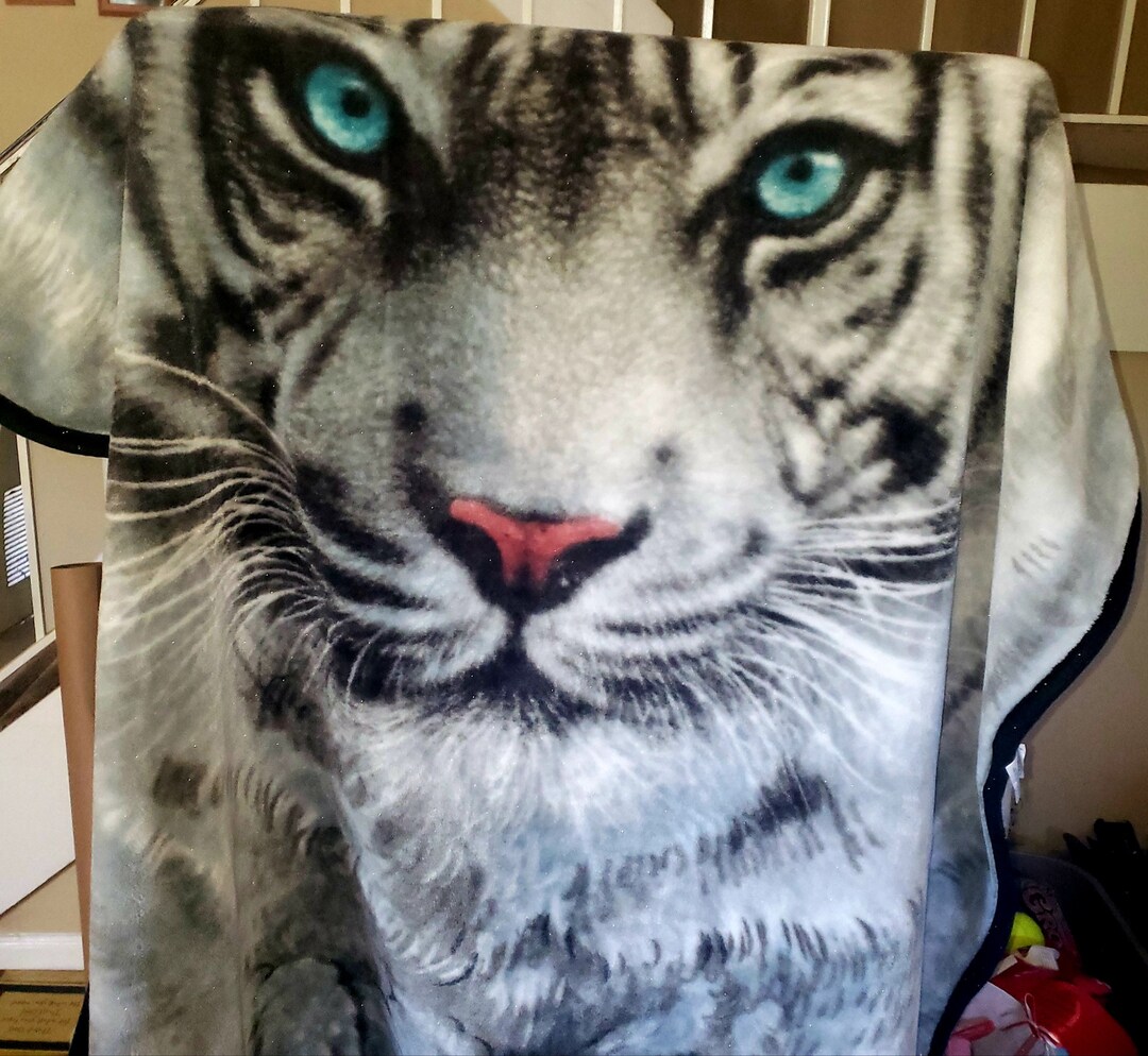 Tiger Print Throw Blanket Cozy and Stylish Home Decor - Etsy