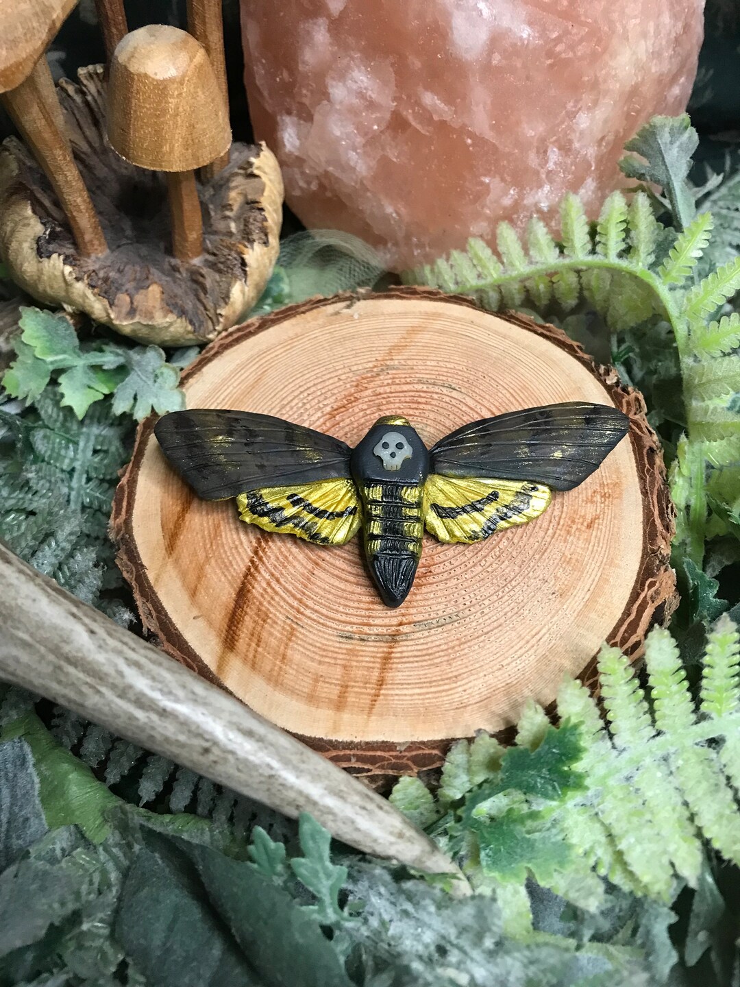 Death Head Moth Pin for Ren Faire Jewelry for Fairy Pendant Butterfly ...