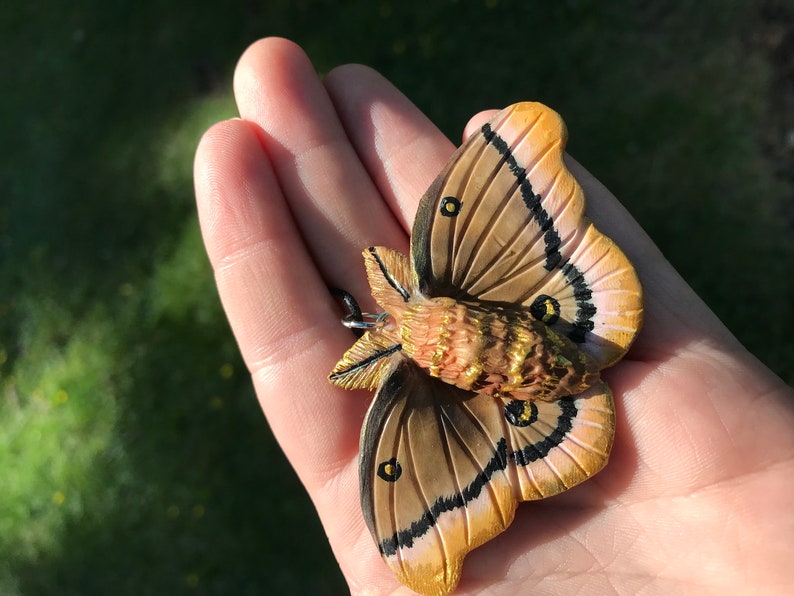 Polyphemus Moth Necklace for Ren Faire Jewelry for Fairy Pendant - Etsy