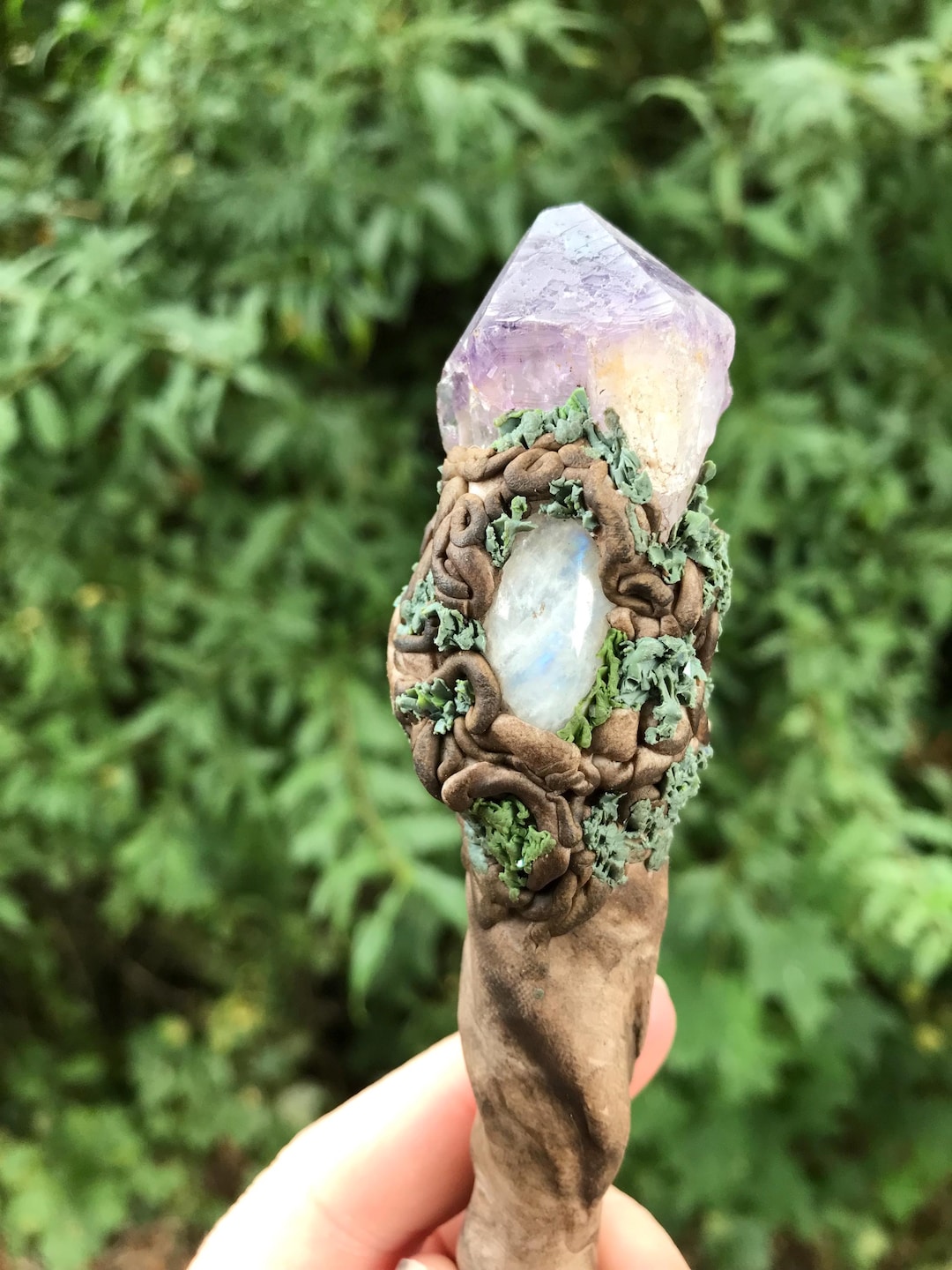 Magic Wand Moonstone Amethyst Wand for Renaissance Fair Accessories for ...