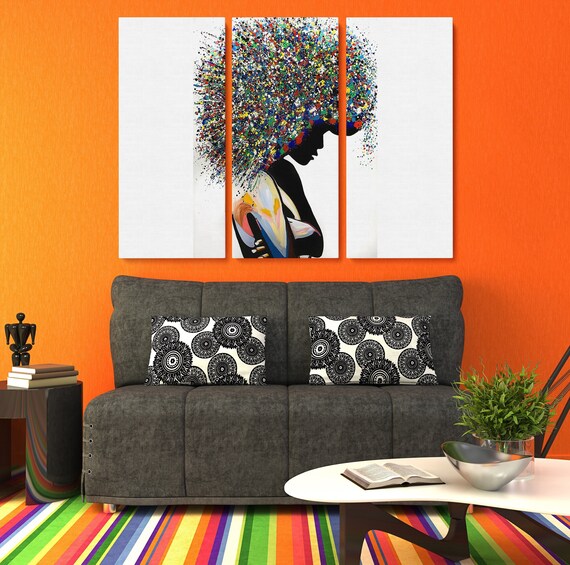 Graffiti Confusion Girl Canvas Wall Art Graffiti Canvas Art - Etsy