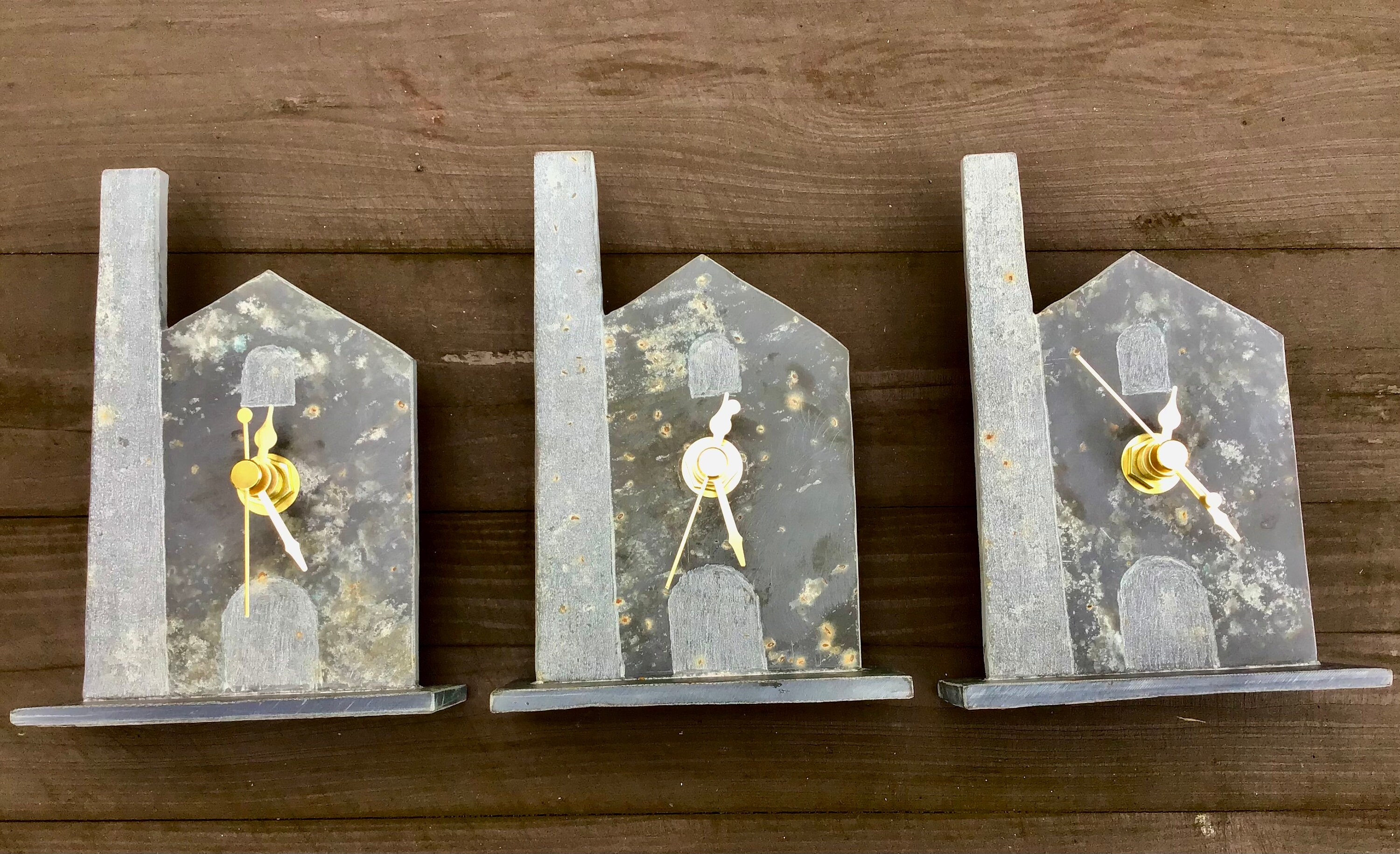 Slate Desk/mantel Clock. Cornish Tin Mining Engine House. - Etsy UK