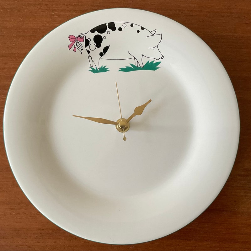 Ceramic Plate Clock - Etsy UK