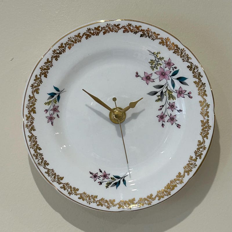Ceramic Plate Clock - Etsy UK