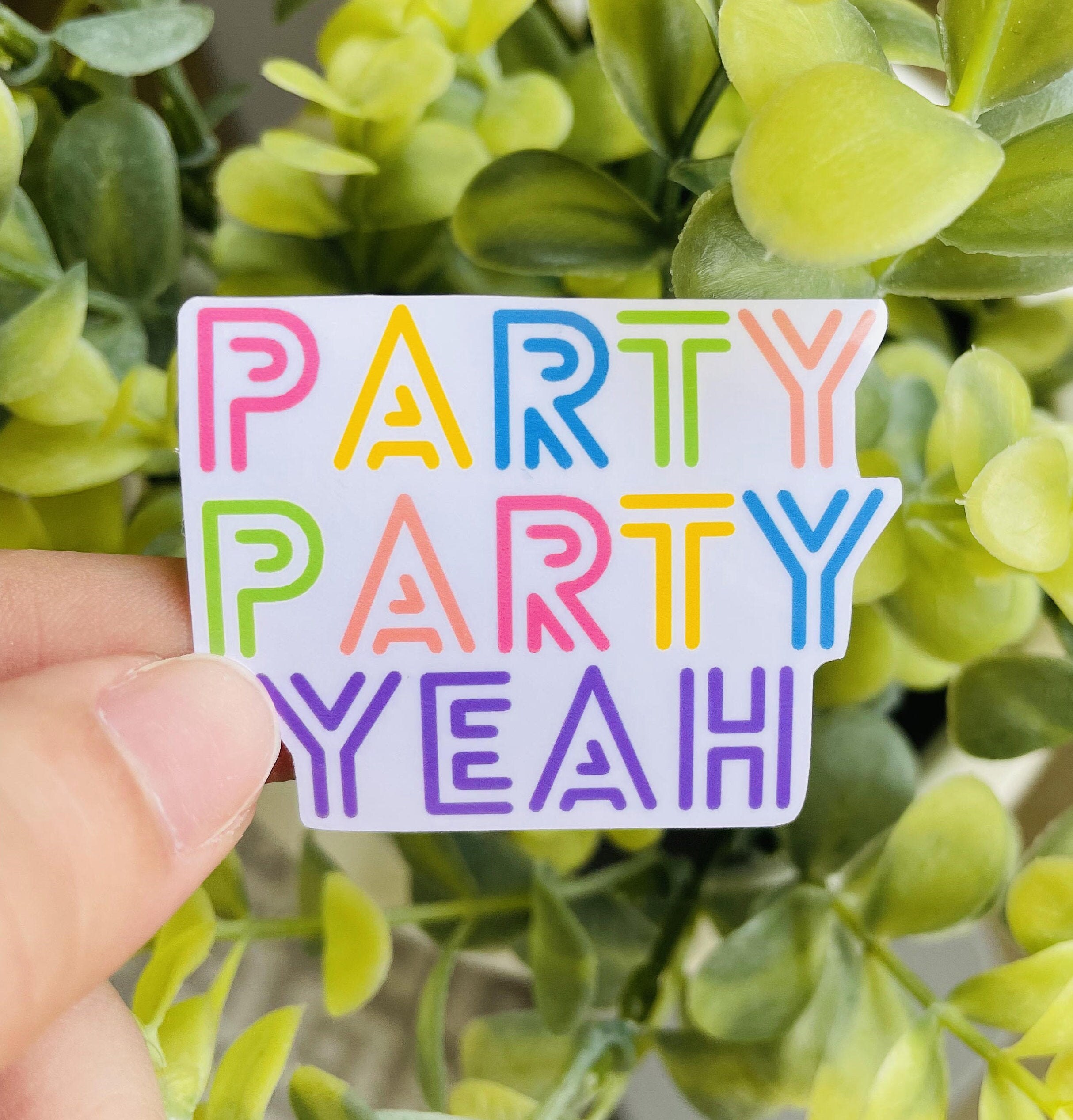 Party Party Yeah Quote Sticker Jungkook Sticker BTS | Etsy