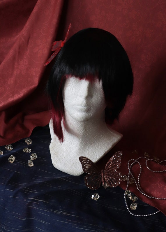 Ruby RWBY Wig Cosplay Red Black | Etsy