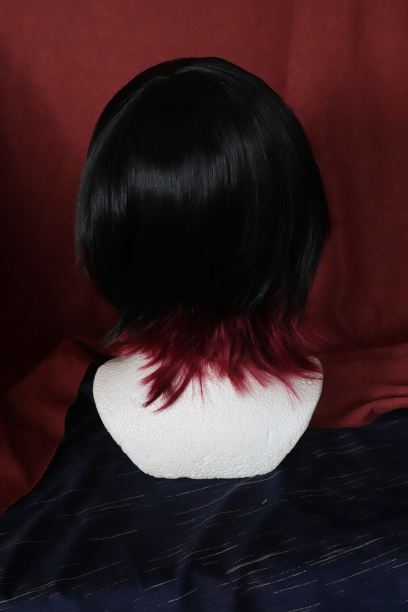Ruby RWBY Wig Cosplay Red Black - Etsy