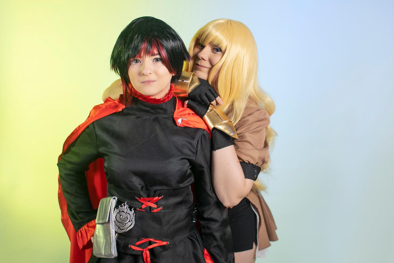 Ruby RWBY Wig Cosplay Red Black - Etsy