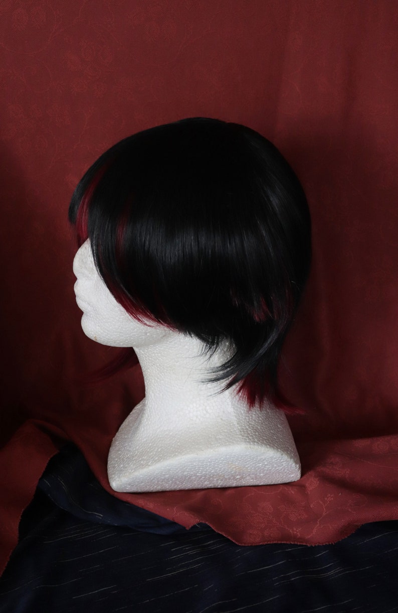 Ruby RWBY Wig Cosplay Red Black - Etsy