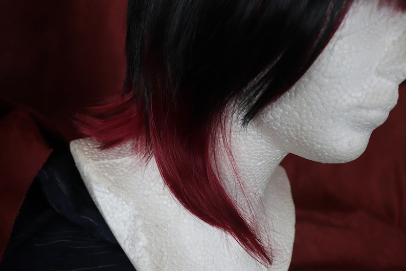 Ruby RWBY Wig Cosplay Red Black - Etsy