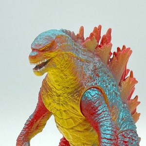Godzilla 2021 (volcano) - Custom Painted Sofubi Vinyl Toy by Bandai - Etsy