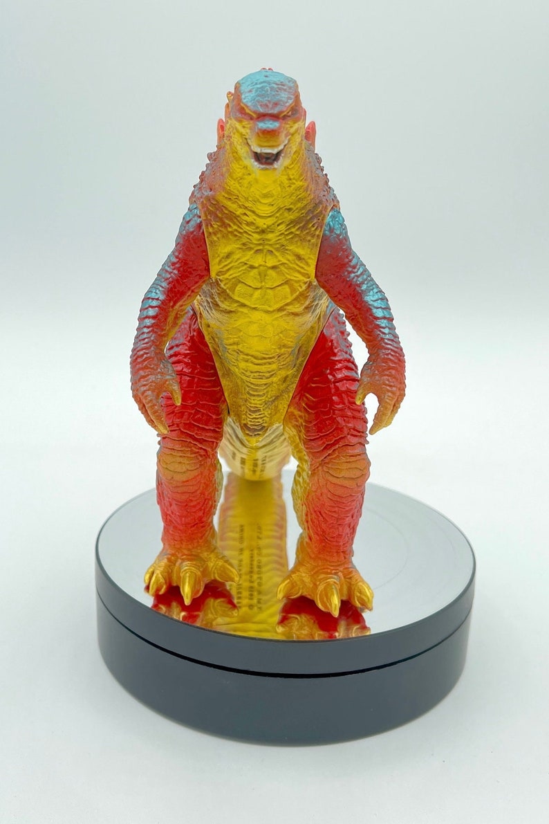 Godzilla 2021 (volcano) - Custom Painted Sofubi Vinyl Toy by Bandai - Etsy