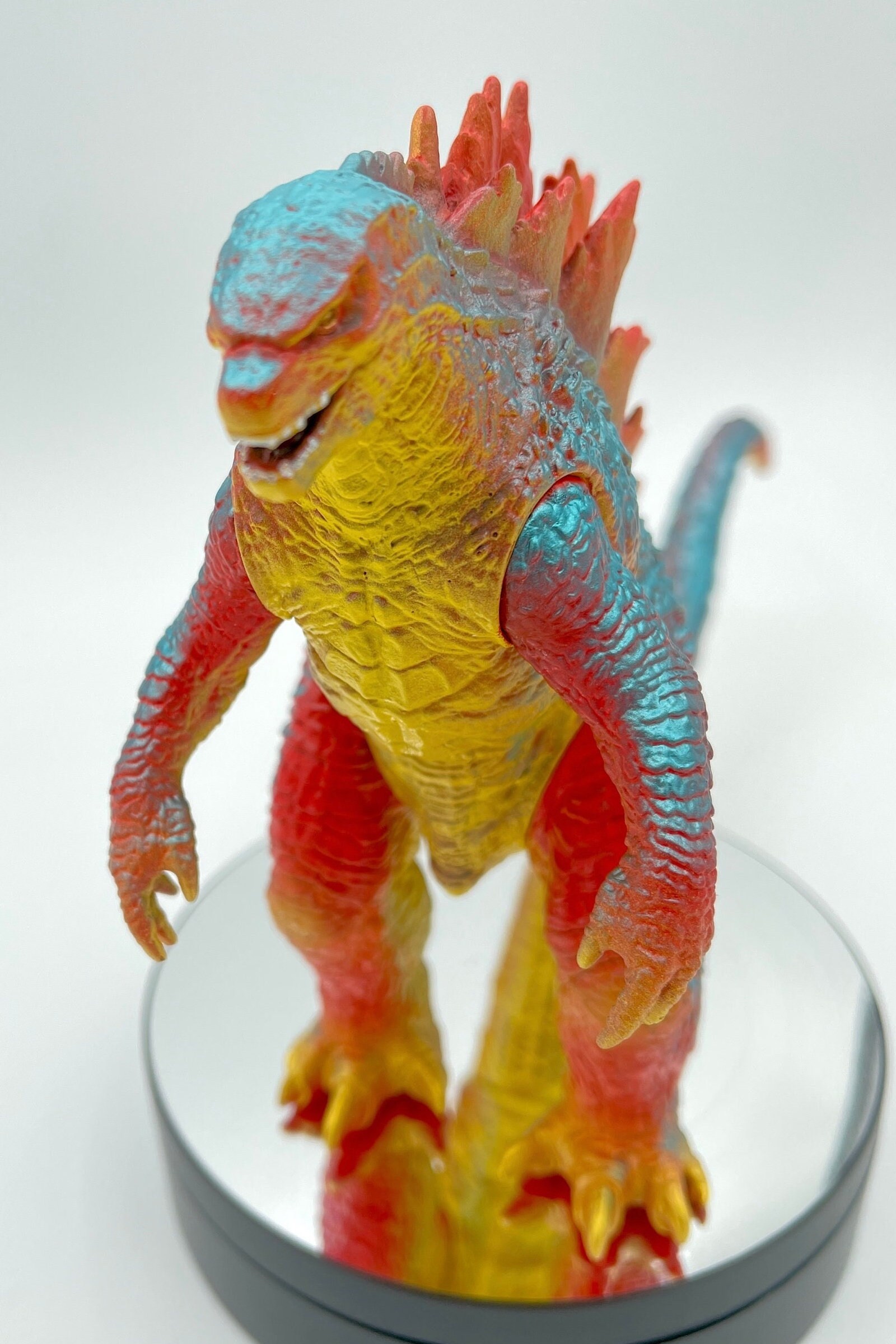 Godzilla 2021 volcano Custom Painted Sofubi Vinyl Toy by - Etsy