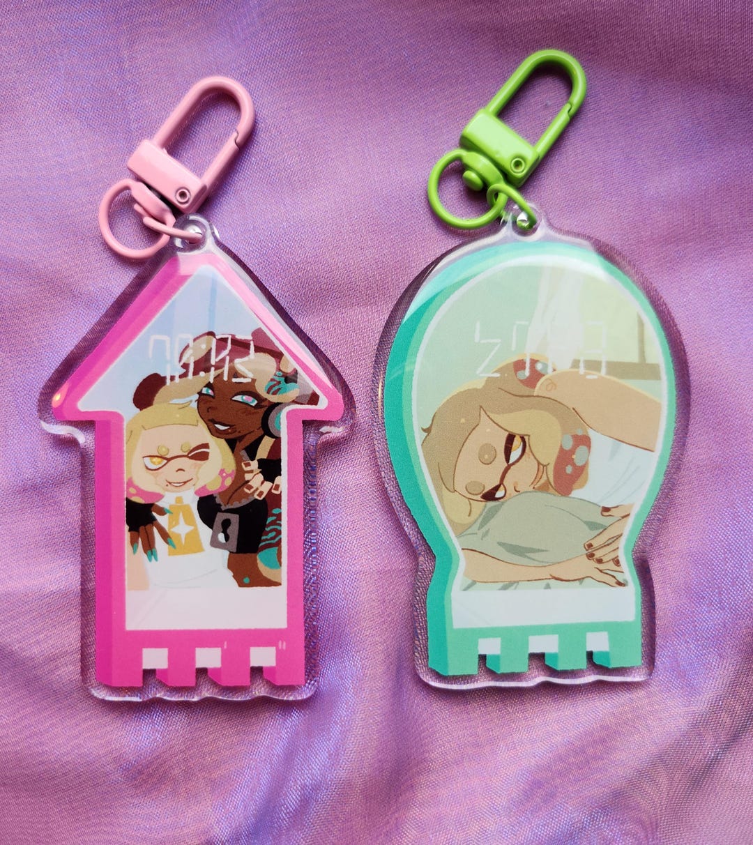 Splatoon Inspired off the Hook Pearlina Octo Squid Phone Keychains - Etsy