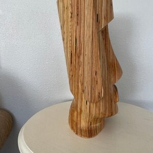 Solid Wood Moai Sculpture - Etsy