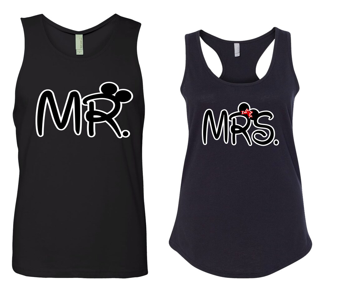MR and MRS Matching Tank Top for Couples His and Hers Shirts Disney ...