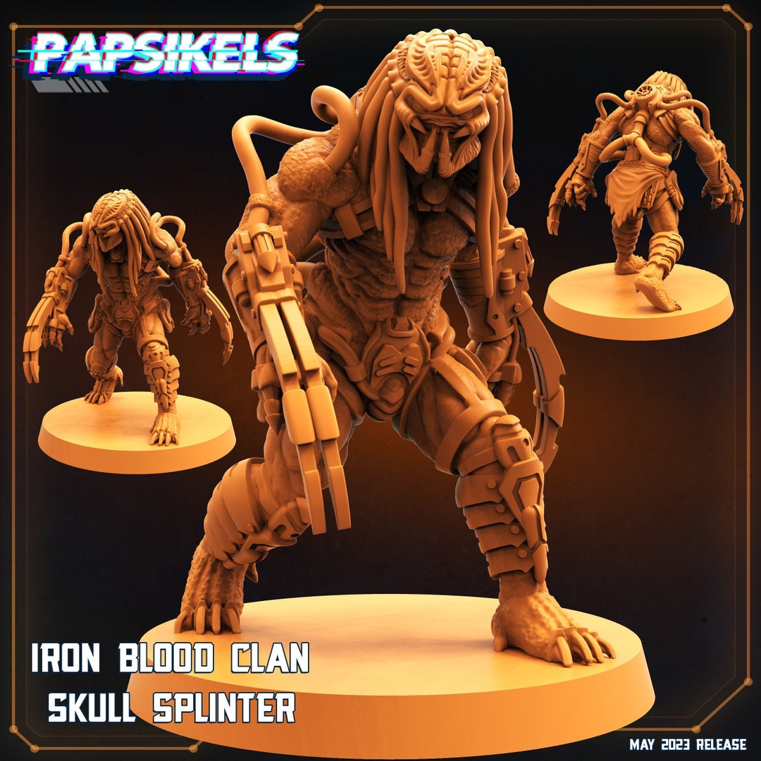 Skull Splinter (iron Blood Clan) by Papsikels Miniatures for 32 Mm ...