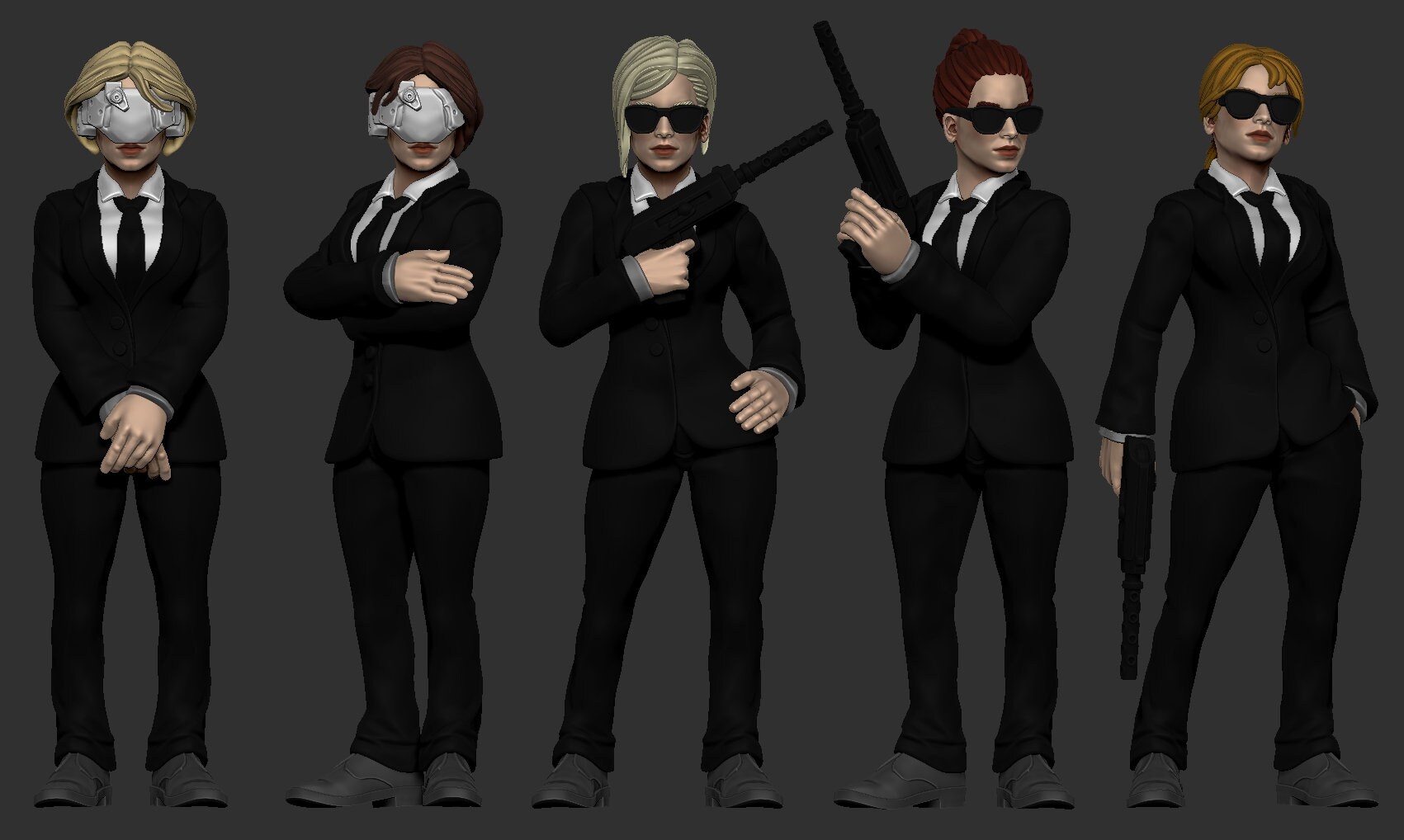 Corpo World Agents by Papsikels Miniatures for 32 Mm Wargaming - Etsy